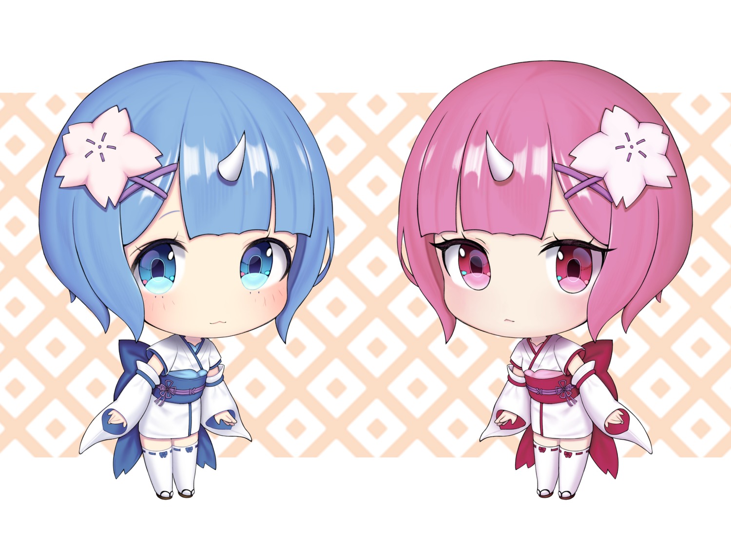 yuri (chocho q) re zero kara hajimeru isekai seikatsu ram (re zero) rem ...