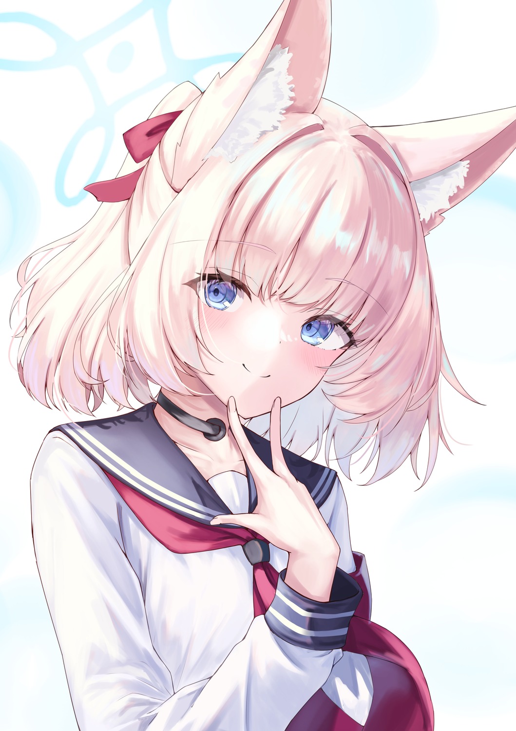 aki tsune blue archive niko (blue archive) angel animal ears seifuku ...