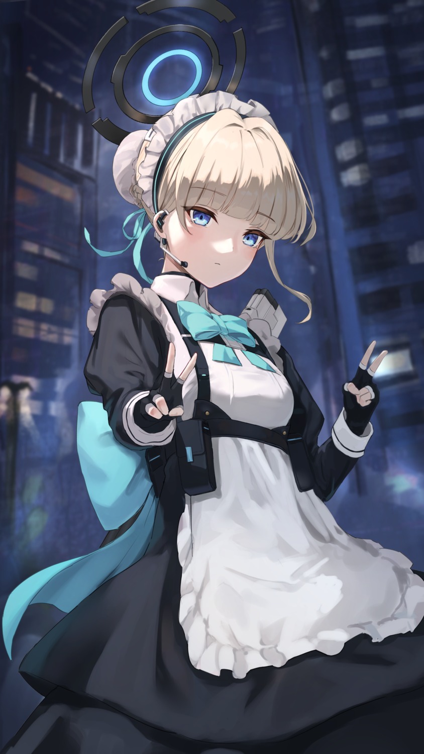 tem (tempainting1) blue archive asuma toki angel maid | #1066447 | yande.re