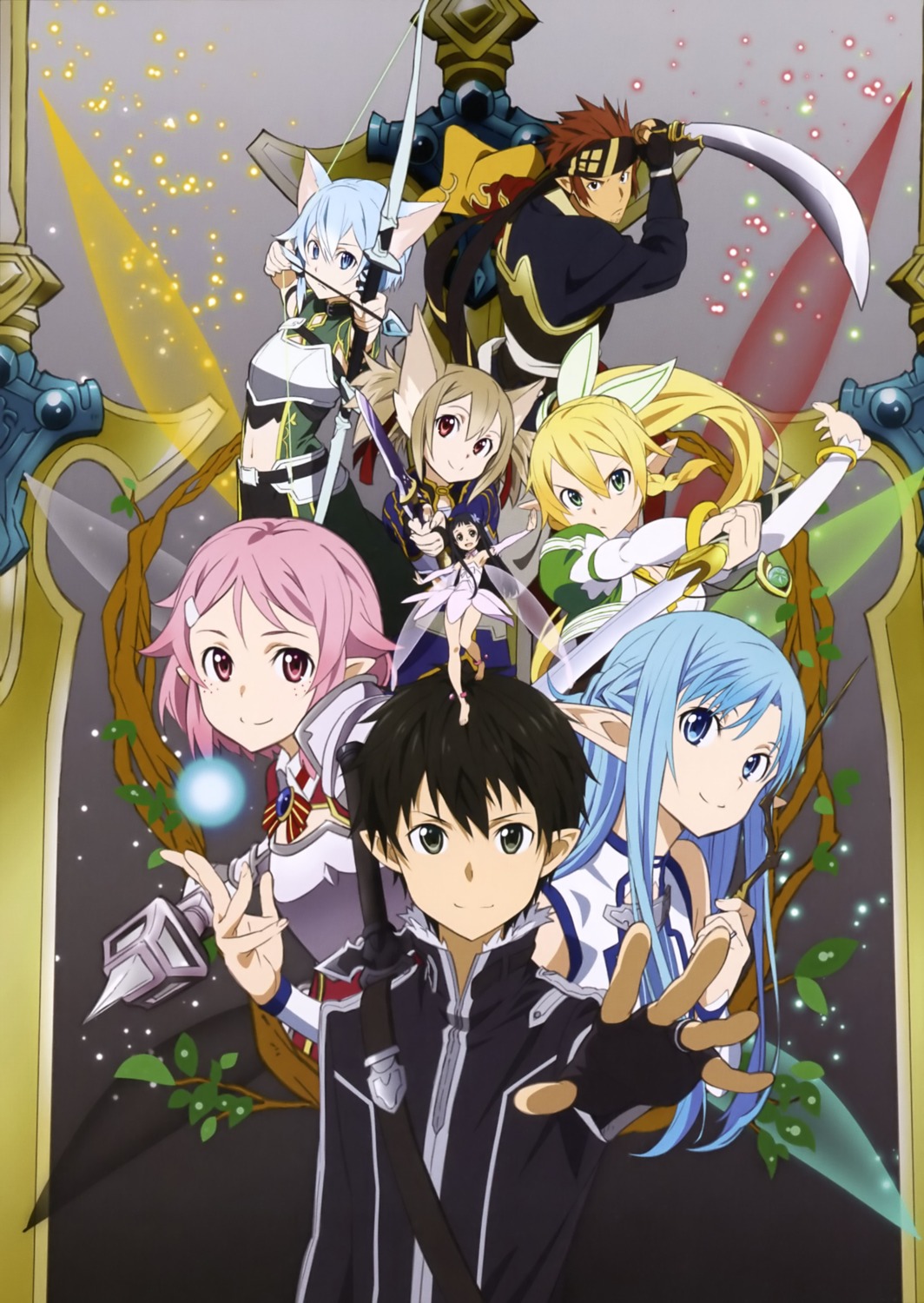 sword art online asuna (sword art online) kirito klein (sword art ...