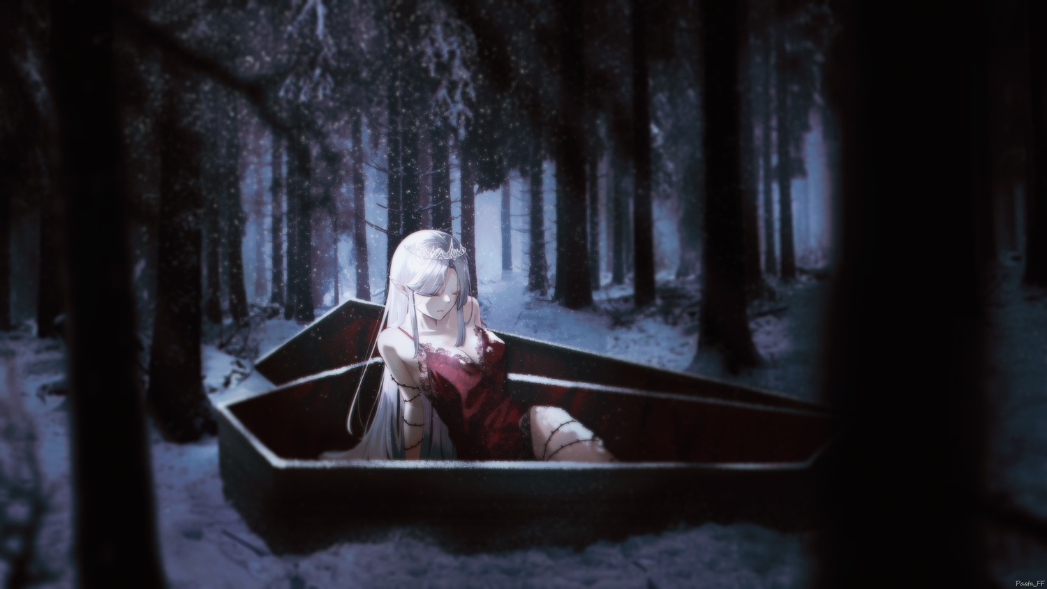 pasta (sanyan) dress pointy ears wallpaper | #1046813 | yande.re