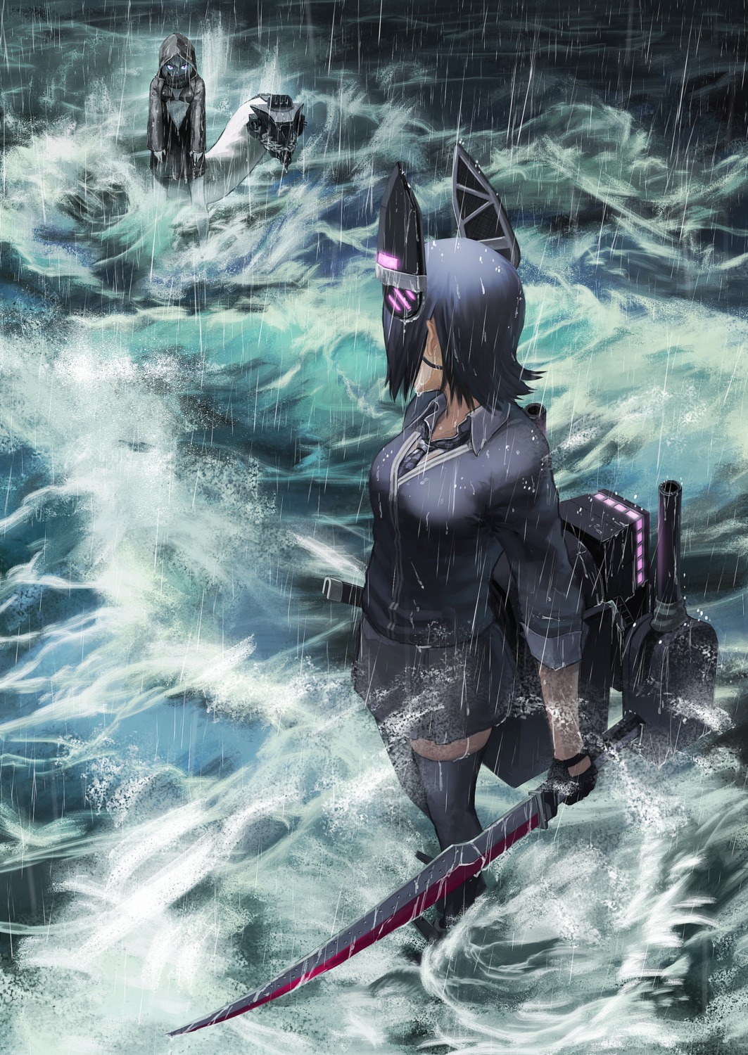 yue (tada no saboten) kantai collection tenryuu (kancolle) gun possible ...