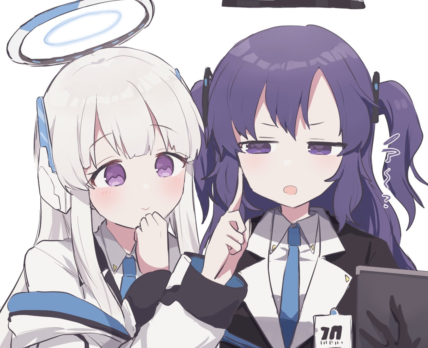 wotakana s blue archive hayase yuuka ushio noa angel seifuku tagme ...