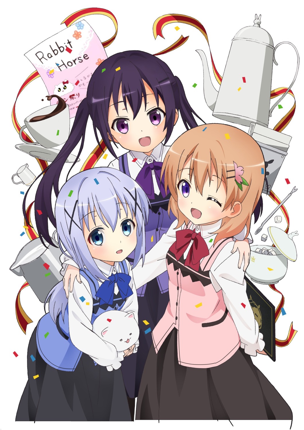 gochuumon wa usagi desu ka? hoto cocoa kafuu chino tedeza rize tippy ...