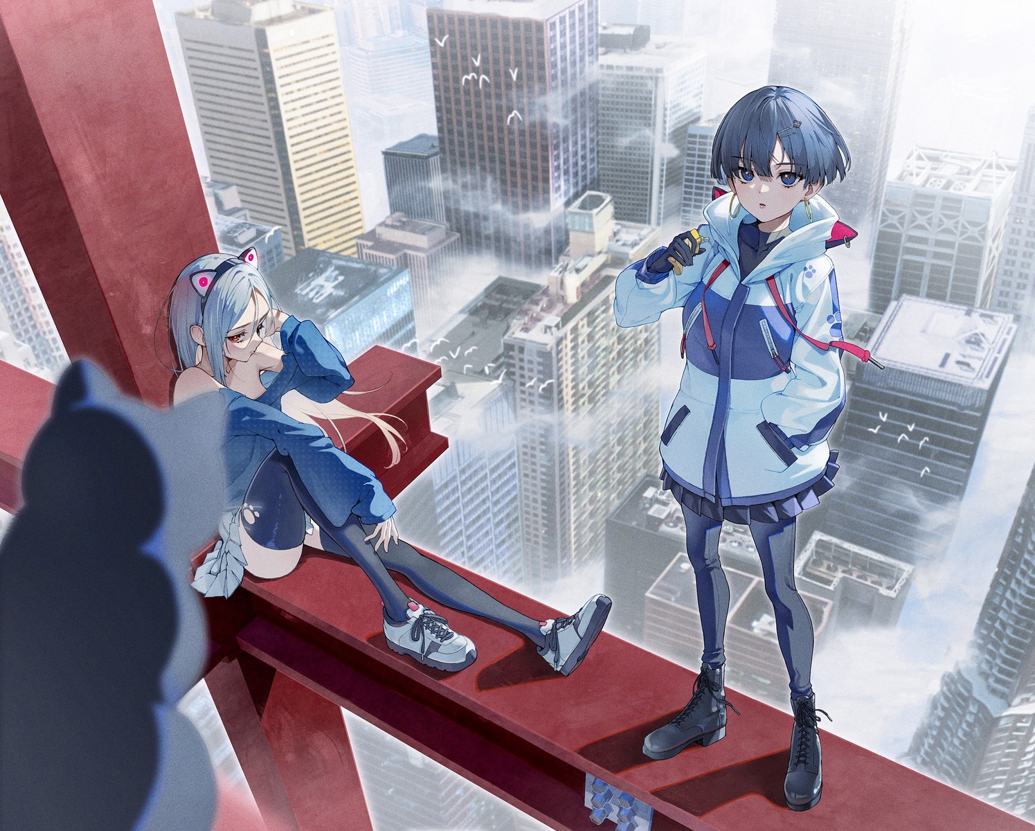 kabu (niniko2ko) animal ears neko nekomimi thighhighs | #940094 | yande.re