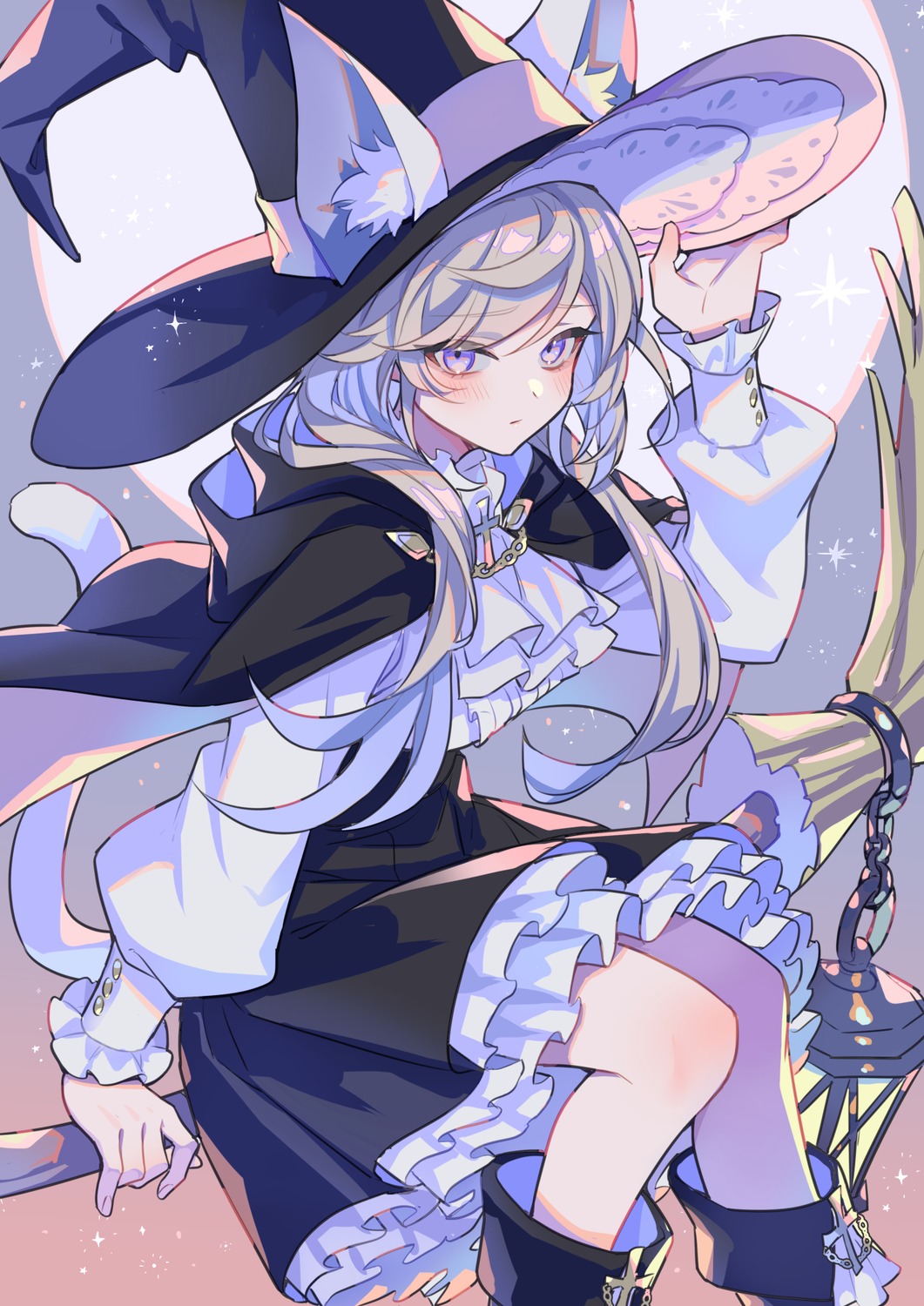 zoff (daria) animal ears nekomimi tail witch | #1127948 | yande.re