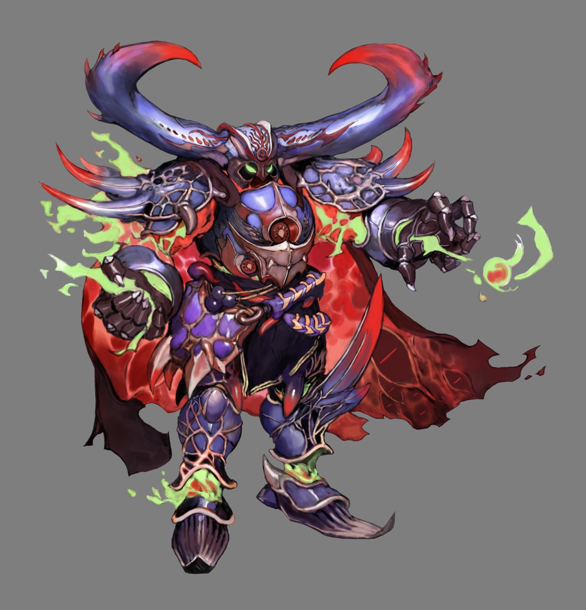 nintendo kid icarus kid icarus: uprising gaol armor horns male monster ...