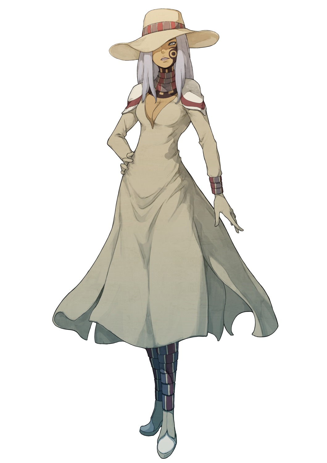 gravity daze lisa (gravity daze) cleavage dress tattoo | #395969 | yande.re