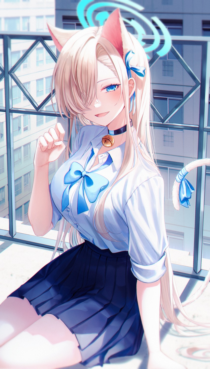 nayan blue archive ichinose asuna angel animal ears artist revision ...