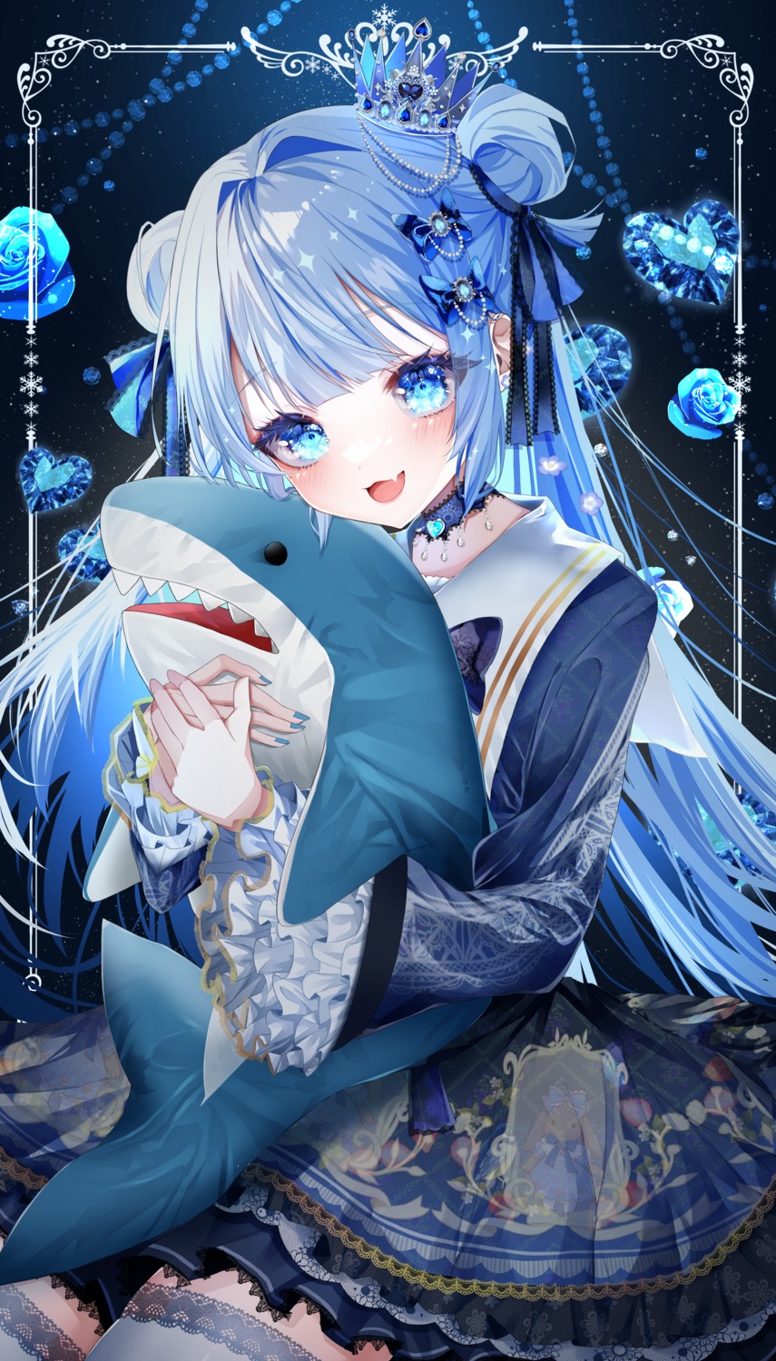 iam ciikawa mentaiko hololive gawr gura dress gothic lolita lolita ...