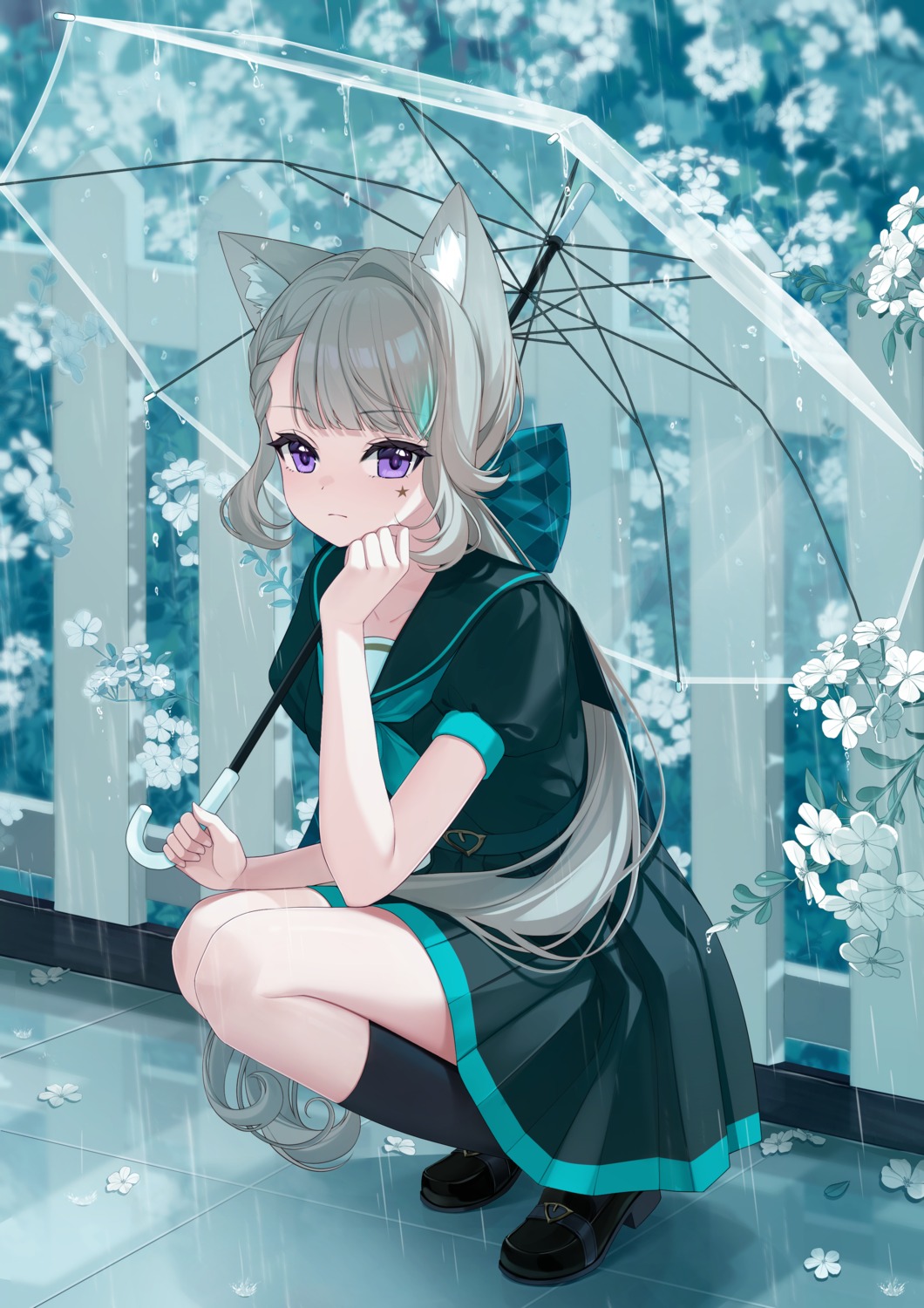 hongyouling genshin impact lynette (genshin impact) animal ears ...