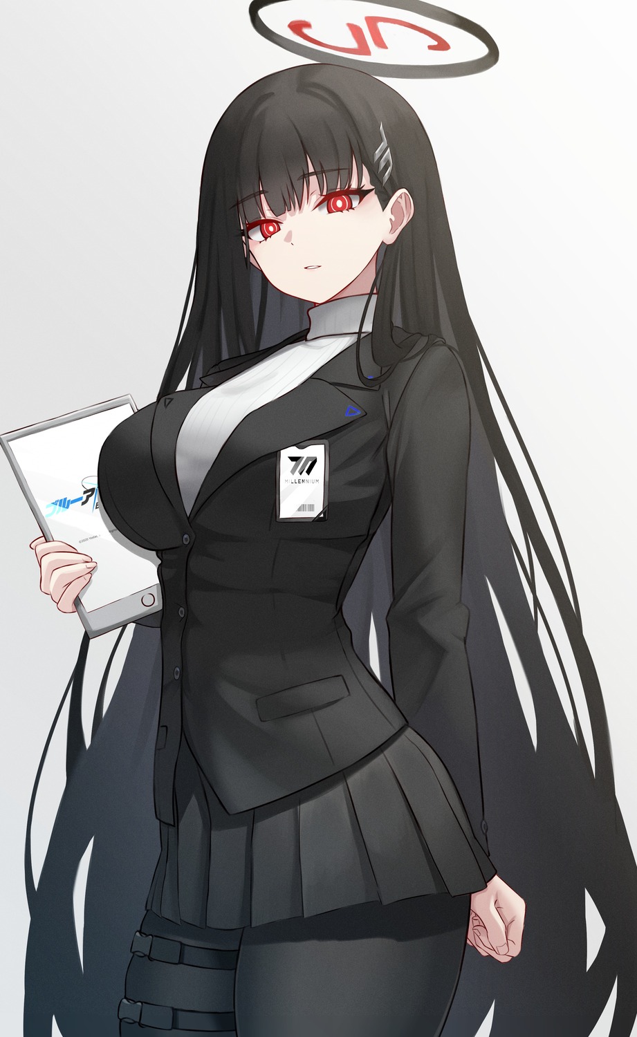 kano (wi3028) blue archive tsukatsuki rio garter halo pantyhose sweater ...