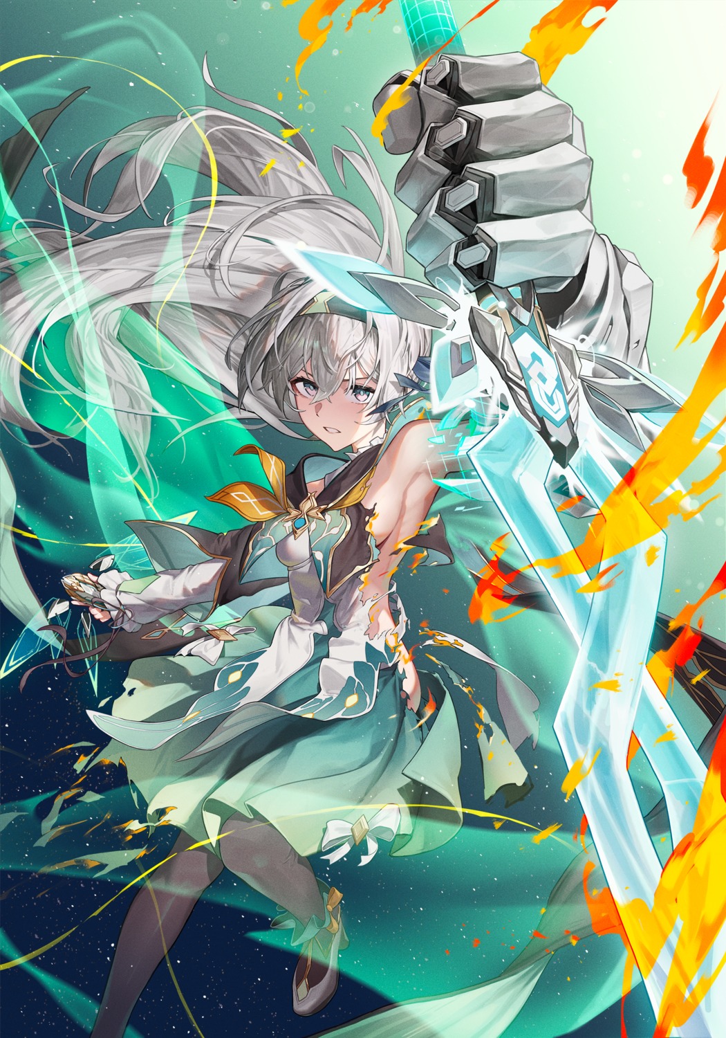 theemptytrip honkai: star rail firefly armor dress heels no bra nopan ...