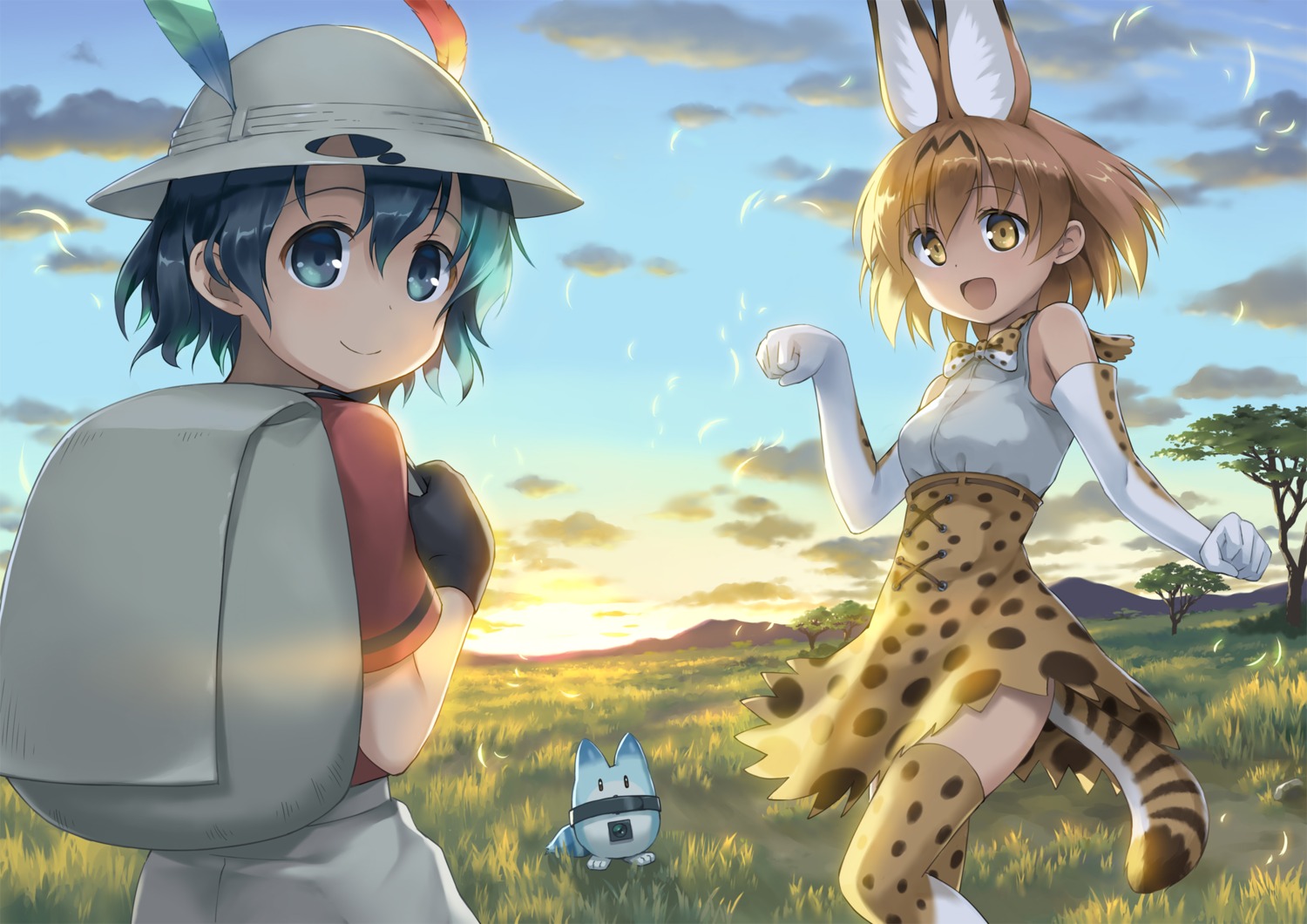 remi-na kemono friends kaban (kemono friends) lucky beast serval animal ...