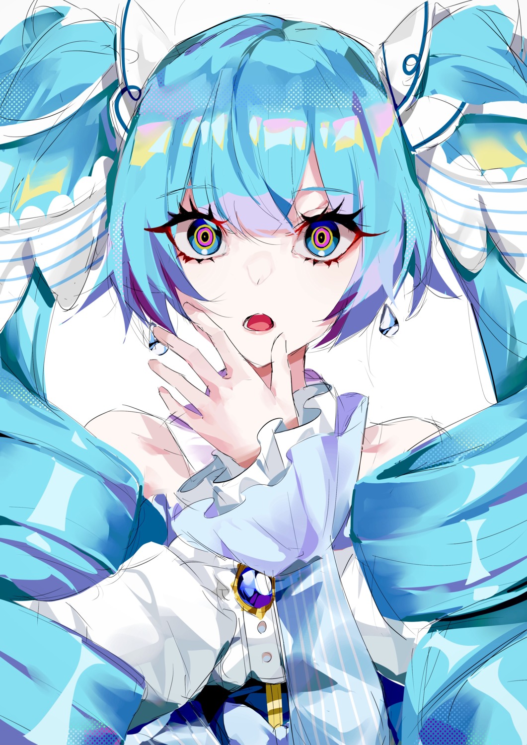 ryo (pixiv 30229279) vocaloid hatsune miku yuki miku sketch | #981004 ...